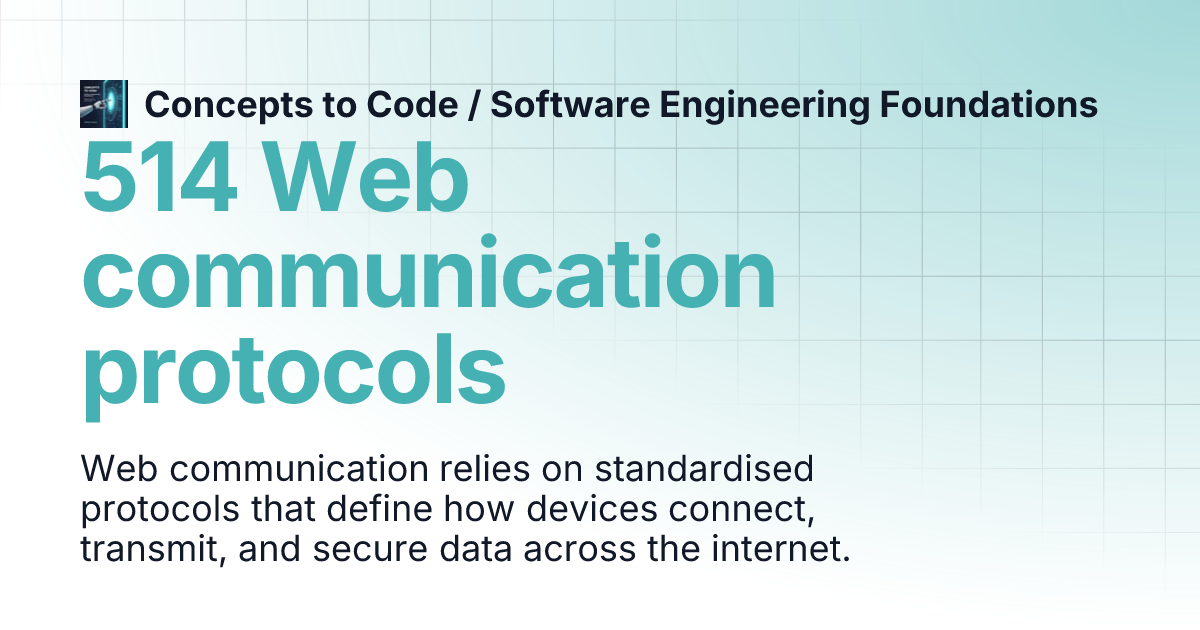 514 Web Communication Protocols Concepts To Code Software
